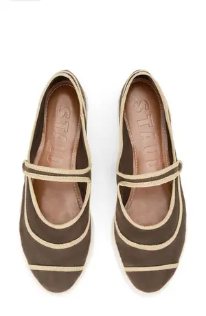Staud Nora Espadrille Flat - Espresso