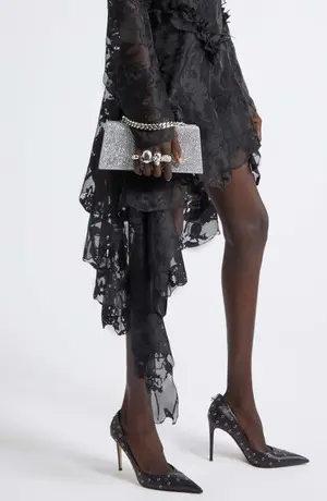 Alexander McQueen Mini Jeweled Shoulder Bag