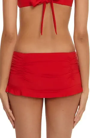 BECCA By Rebecca Virtue Color Code Skirted Bikini Bottoms