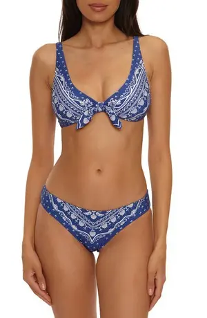 BECCA By Rebecca Virtue Seaside Ranch Halter Bikini Top