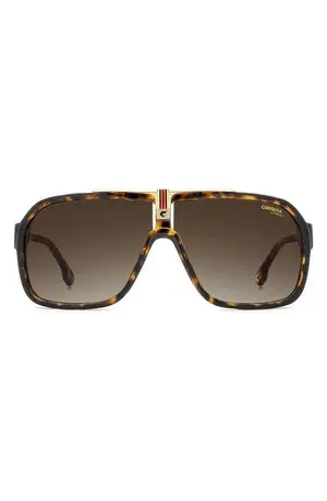 Carrera Eyewear Oversize Navigator Sunglasses - Havana/brown