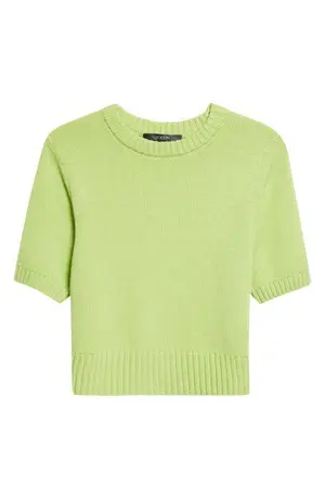 TOCCIN Elsie Short Sleeve Wool & Cashmere Cropped Sweater