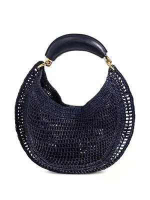 Chloé Embroidered Raffia Tote Bag