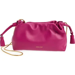 Veronica Beard Small Stash Leather Bag - Berry