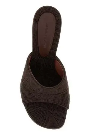 Amina Muaddi Fabric Taylor Mules