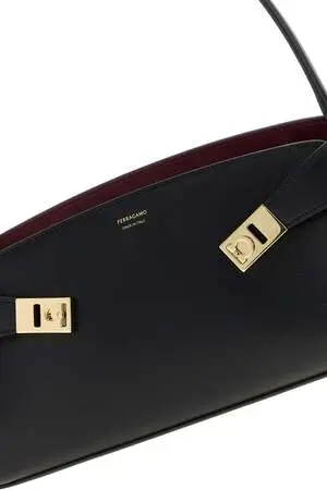 FERRAGAMO Leather Hug Shoulder Bag