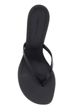 Amina Muaddi Nappa Leather Juliette Thong Mules