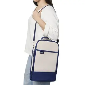 LANDS' END Medium Wine Cooler Bag With 2 Bpa-free Glasses