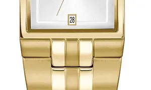 BOSS Strivo Goldtone Tank Bracelet Watch