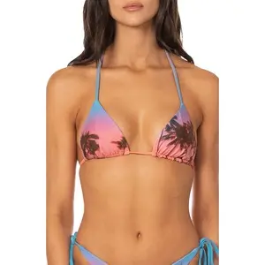 MAAJI Peach Drift Reversible Bikini Top - Blue