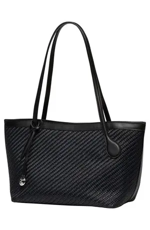 LIFFNER Midi Sprout Woven Leather Tote