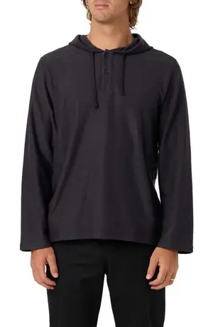 O'Neill Bavaro Cotton Blend Poncho Hoodie - Phantom