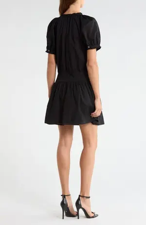 Paige Nisha Puff Sleeve Mini Dress
