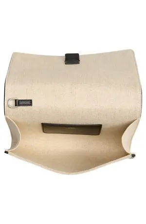 TOTEME T-flap Canvas & Leather Envelope Clutch
