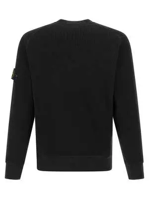 Stone Island Heavy Honeycomb Cotton Fleece Crewneck Sweatshirt