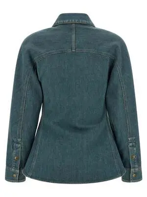 Burberry Dakota Denim Shirt With Contrast Stitching