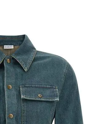 Burberry Dakota Denim Shirt With Contrast Stitching