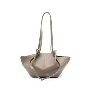 Yuzefi Tote Bag With Knot Detail - Gray