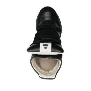 Isabel Marant Étoile Calf Leather And Suede High Top Sneakers