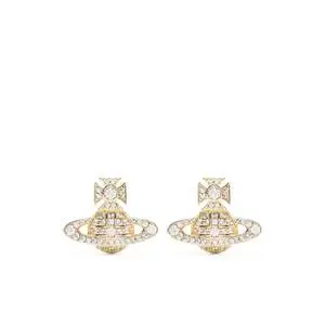 VIVIENNE WESTWOOD Tone Orb Stud Earrings With Crystal Embellishment