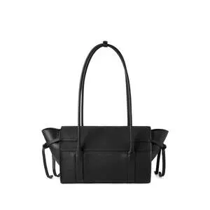 Mulberry Tie Detailed Shoulder Bag - Black