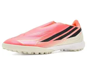 Adidas F50 Hyperfast League Laceless Turf Soccer Cleats - Pink