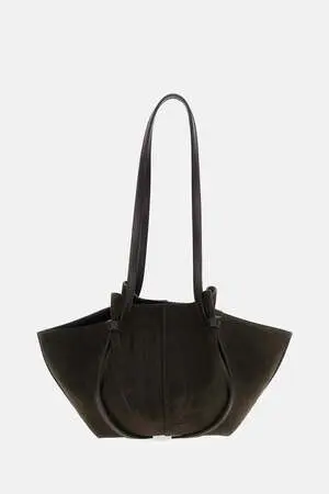 Yuzefi Mochi Suede Handbag - Marrone