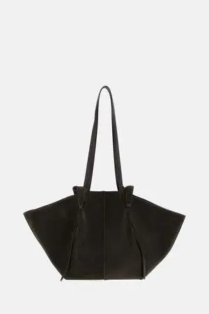 Yuzefi Mochi Large Suede Shopper Bag - Marrone
