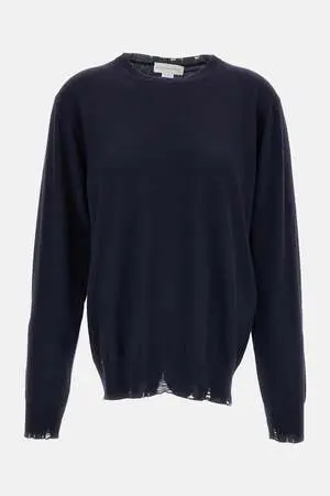 Stella McCartney Navy Merino Wool Sweater - Blu