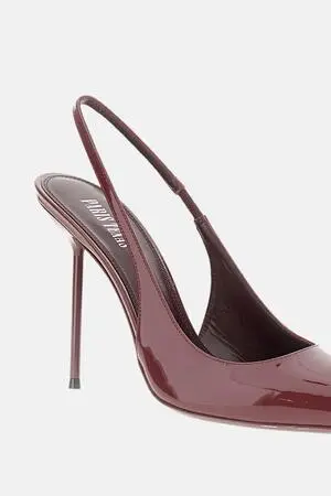 Paris Texas Lidia Slingback Shoes - Red