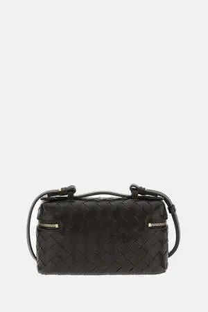 Bottega Veneta Intrecciato Vanity Case Bag - Brown