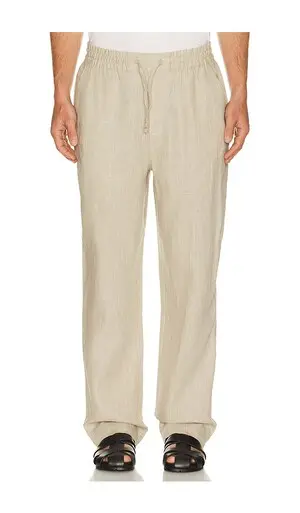 CHE CHE Avila Linen Drawstring Trousers Cream