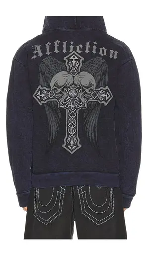 AFFLICTION Seeker Long Sleeve Zip Hoodie