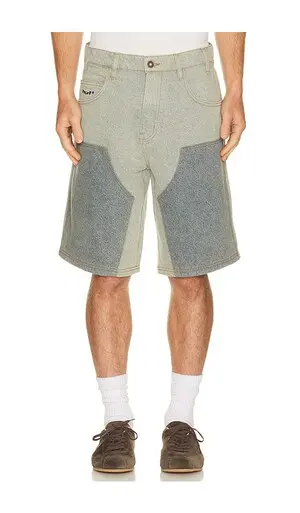 HUF Kinda Loose Double Knee Patchwork Denim Shorts