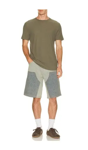 HUF Kinda Loose Double Knee Patchwork Denim Shorts