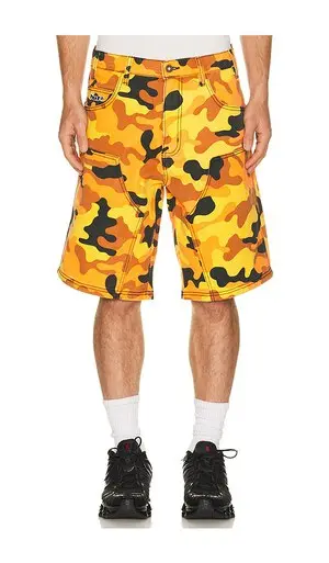 HUF Kinda Loose Double Knee Camouflage Print Shorts
