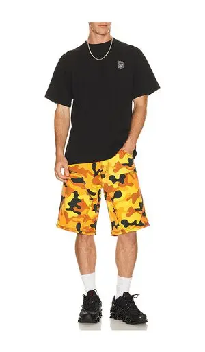 HUF Kinda Loose Double Knee Camouflage Print Shorts
