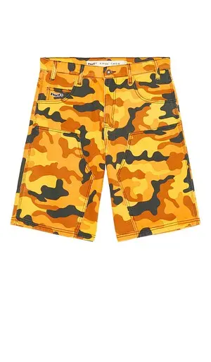 HUF Kinda Loose Double Knee Camouflage Print Shorts