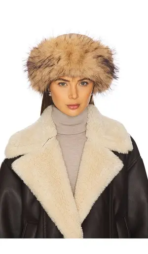 Jocelyn Faux Shearling Roller Hat