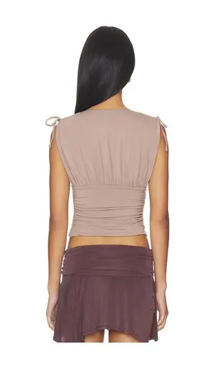 TIGER MIST Halona Top With Tie Details