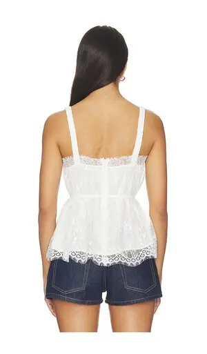 Tularosa Leanna Lace Peplum Top