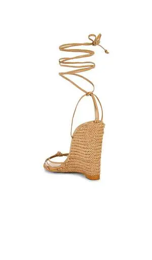 Raye Ciela Wedge Sandals With Lace-up Ankle Ties