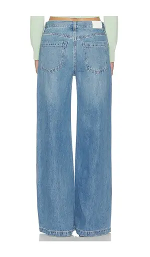 PISTOLA Jadyn Low Slung Palazzo Jeans With Drawcord - Blue