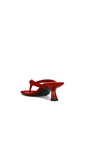 SIMONMILLER Suede Beep Thong Sandals - Red
