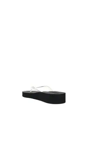VELOUR Tapered Platform Flip Flop - Black