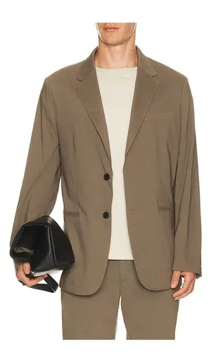 Theory Standard Blazer In Good Linen In . Also - Brown