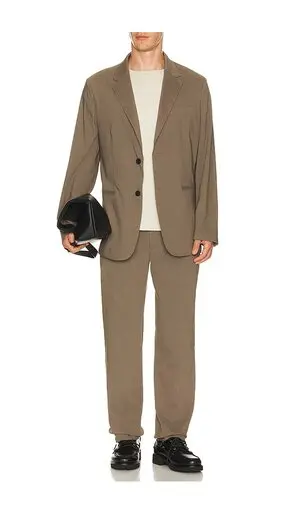 Theory Standard Pant In Good Linen - Brown
