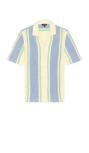True Religion Short Sleeve Knit Stripe Shirt In . Also