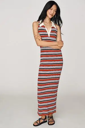 ROWING BLAZERS Polo Halter Dress - Red