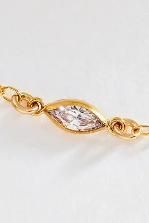 SET & STONES Marquise Birthstone Bracelet April